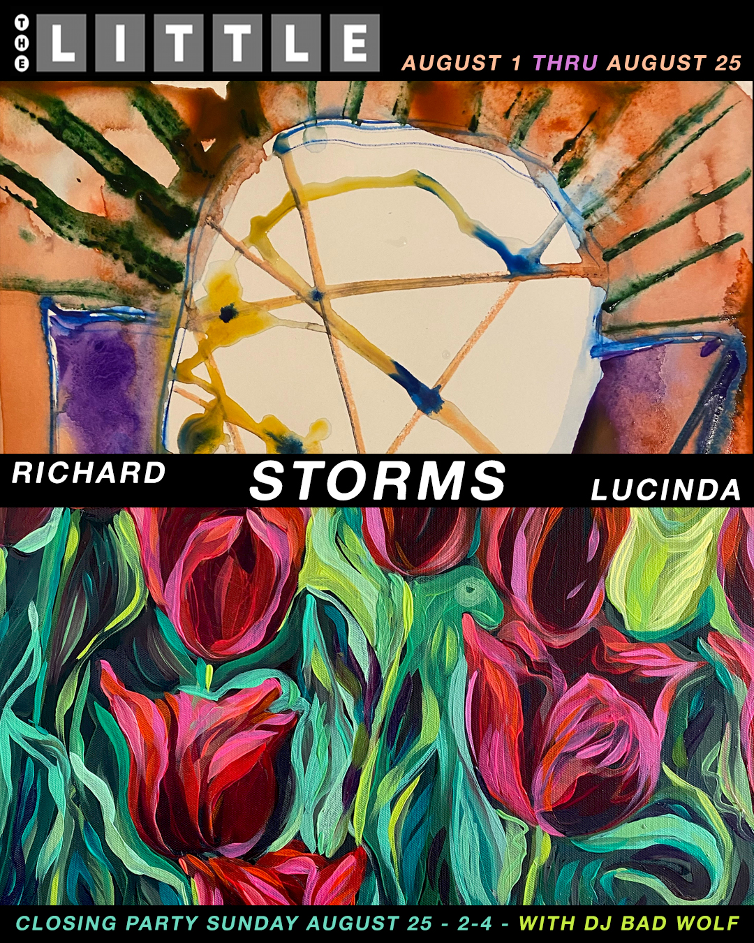“Storms” art by Lucinda and Richard Storms | The Little Theatre