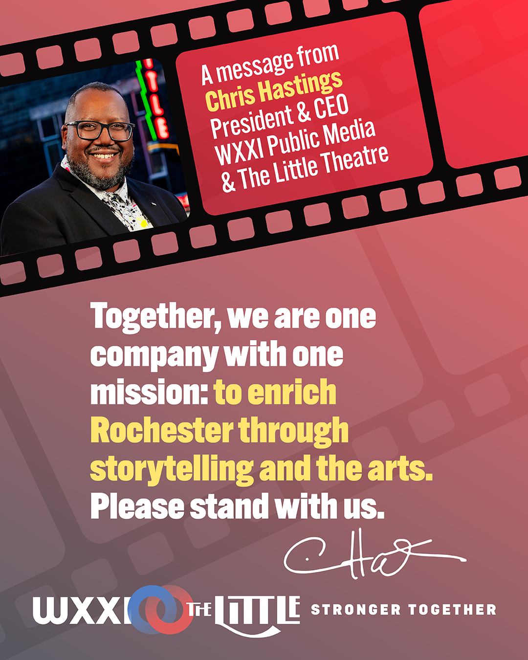 Standing Together: A Message From WXXI President/CEO Chris Hastings ...